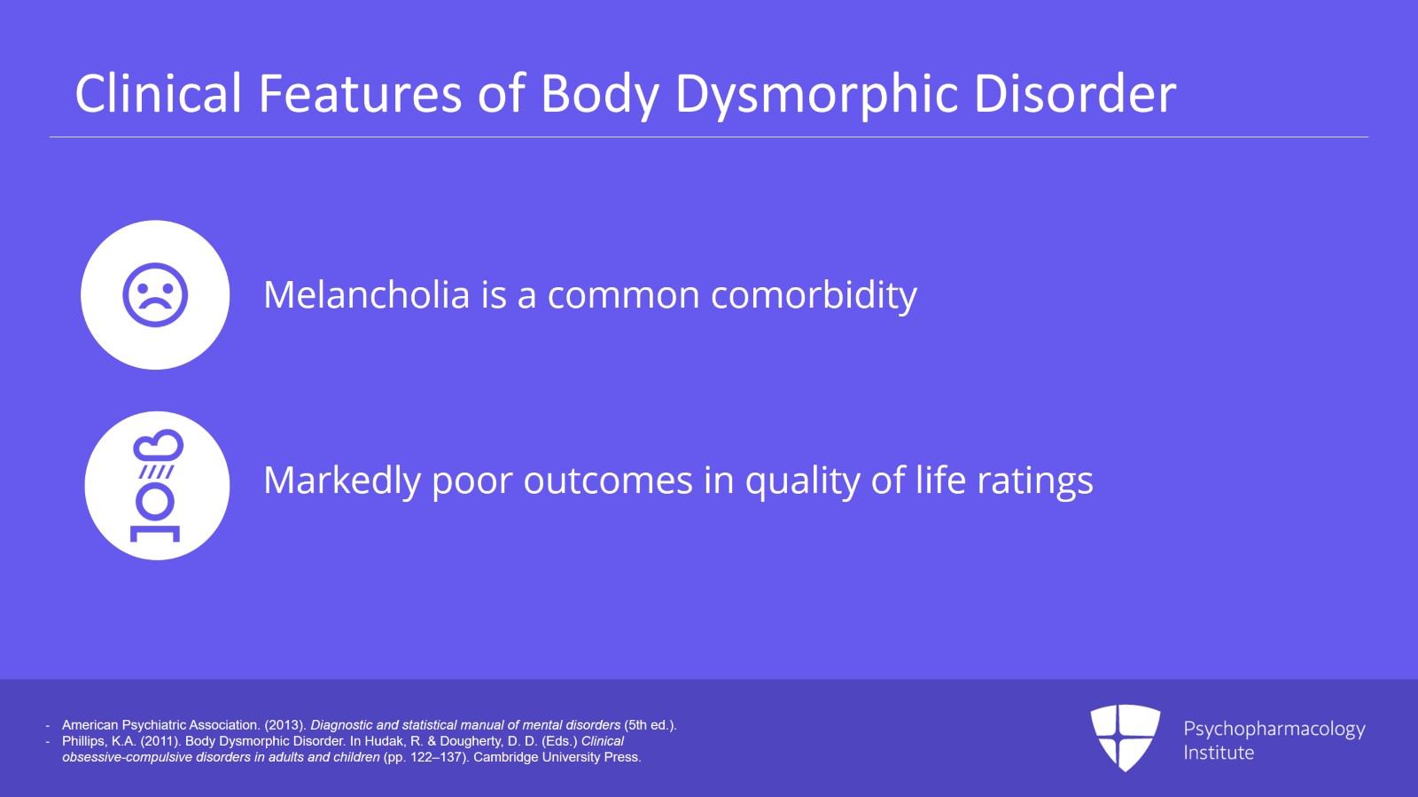 Body Dysmorphic Disorder: DSM-5 Criteria and Clinical Features ...
